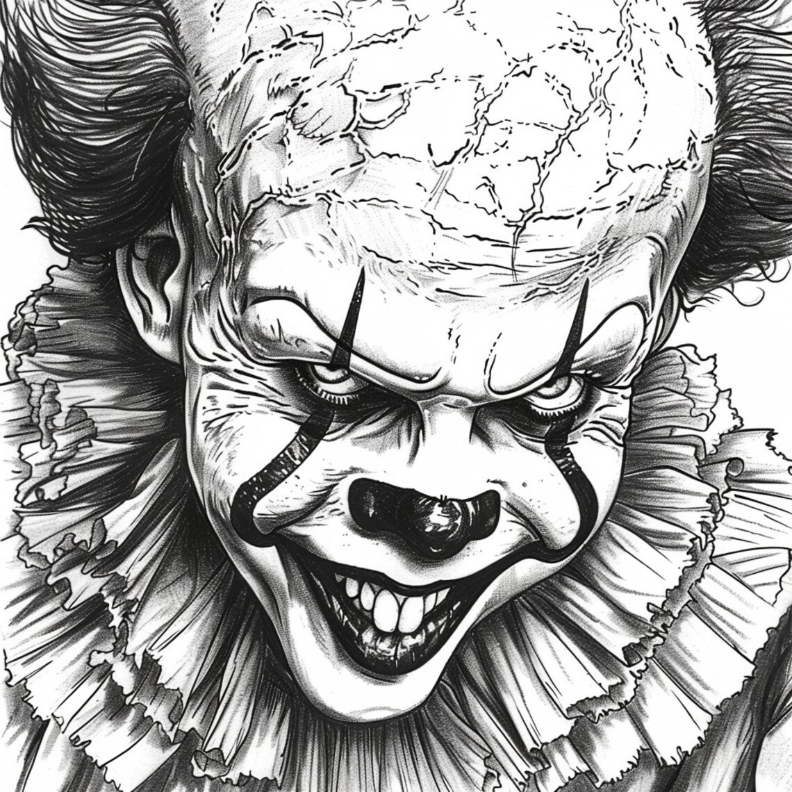 Terror Collection Coloring Pages Set 2 - Etsy