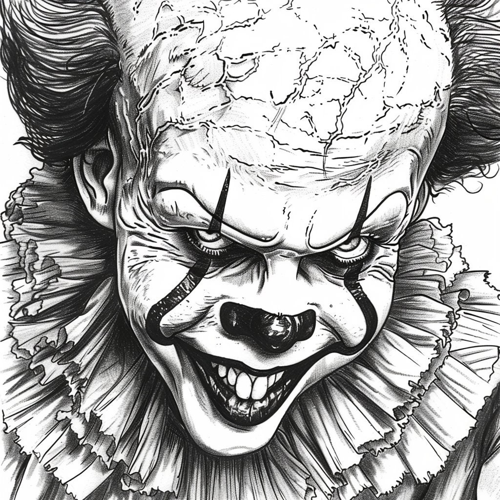 Terror Collection Coloring Pages Set 2 - Etsy