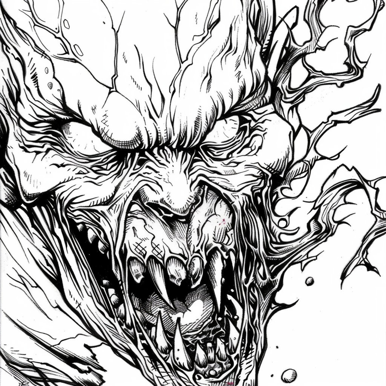 Terror Collection Coloring Pages Set 2 - Etsy