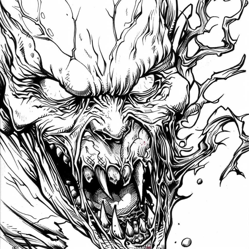 Terror Collection Coloring Pages Set 2 - Etsy