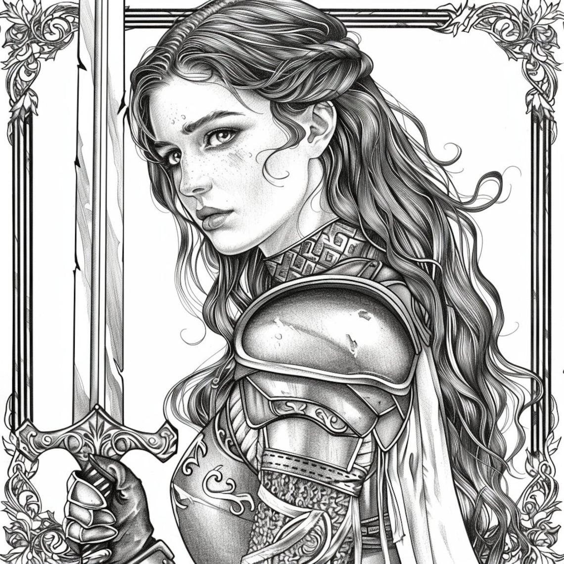 Realistic Medieval Coloring Pages - Etsy