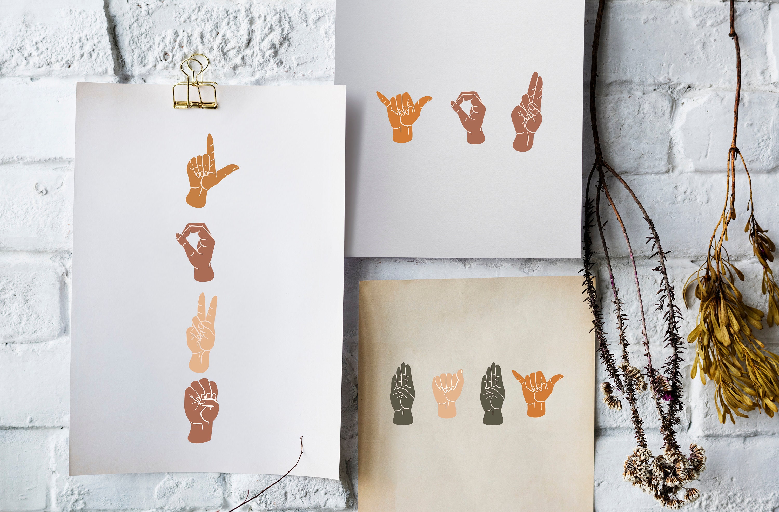 American Sign Language Alphabet Digital PNGEPS, ASL Manual Alphabet ...