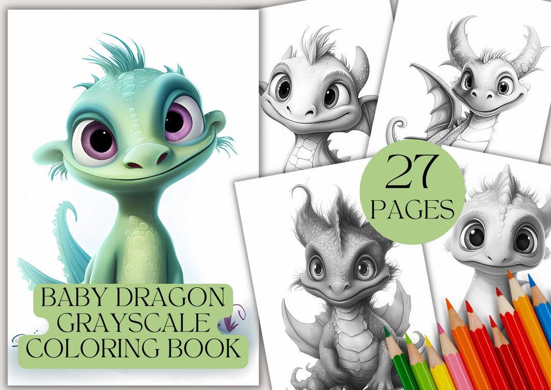 27 Baby Dragons | Coloring Book for Children | Developing & Fun Art ...