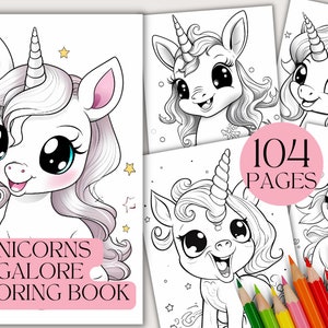 100+ Unicorn Colouring Pages | Colouring Book | Developing and Fun Art ...