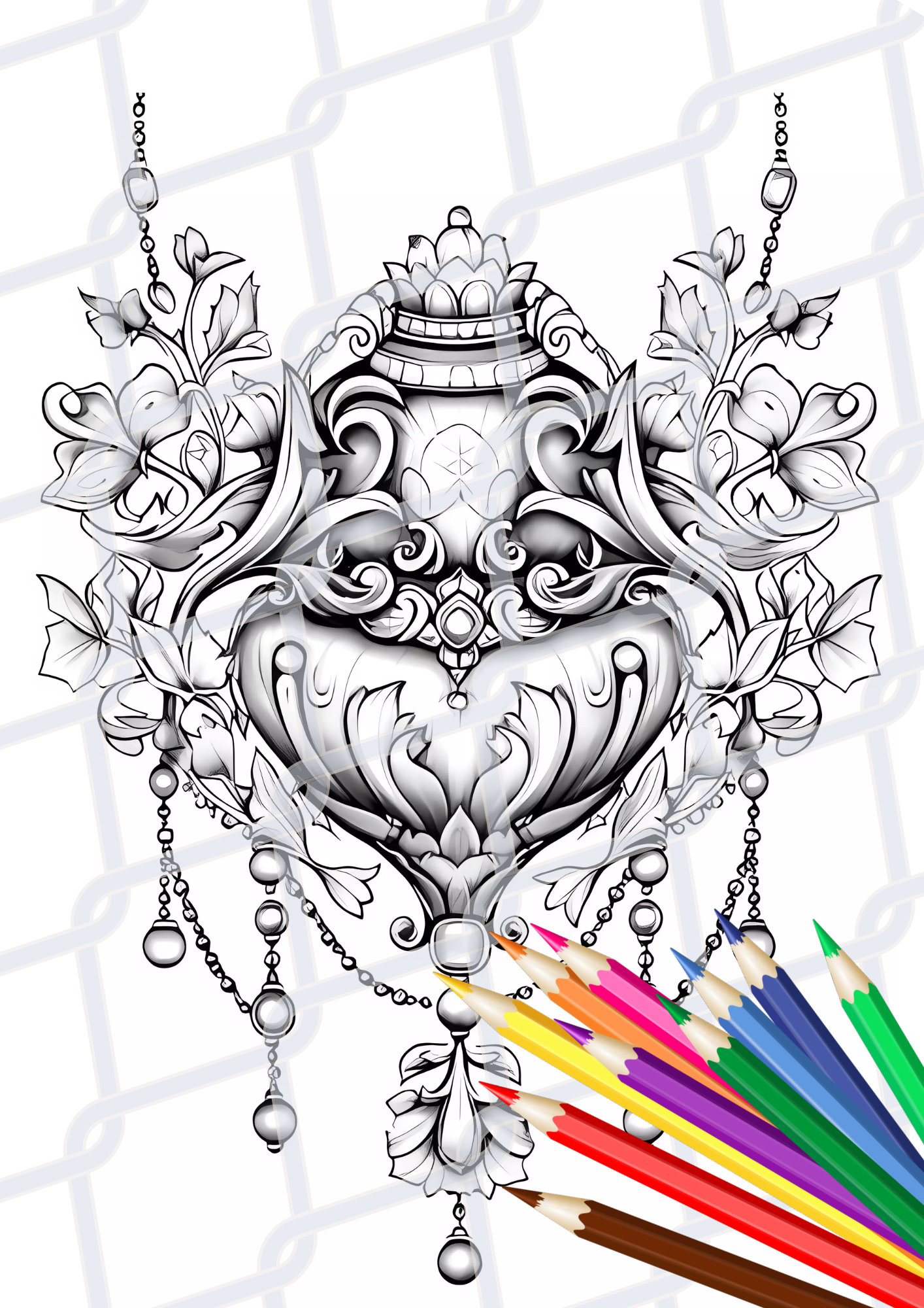 25 Crown Jewels Coloring Book for Relaxation and Joy - Etsy