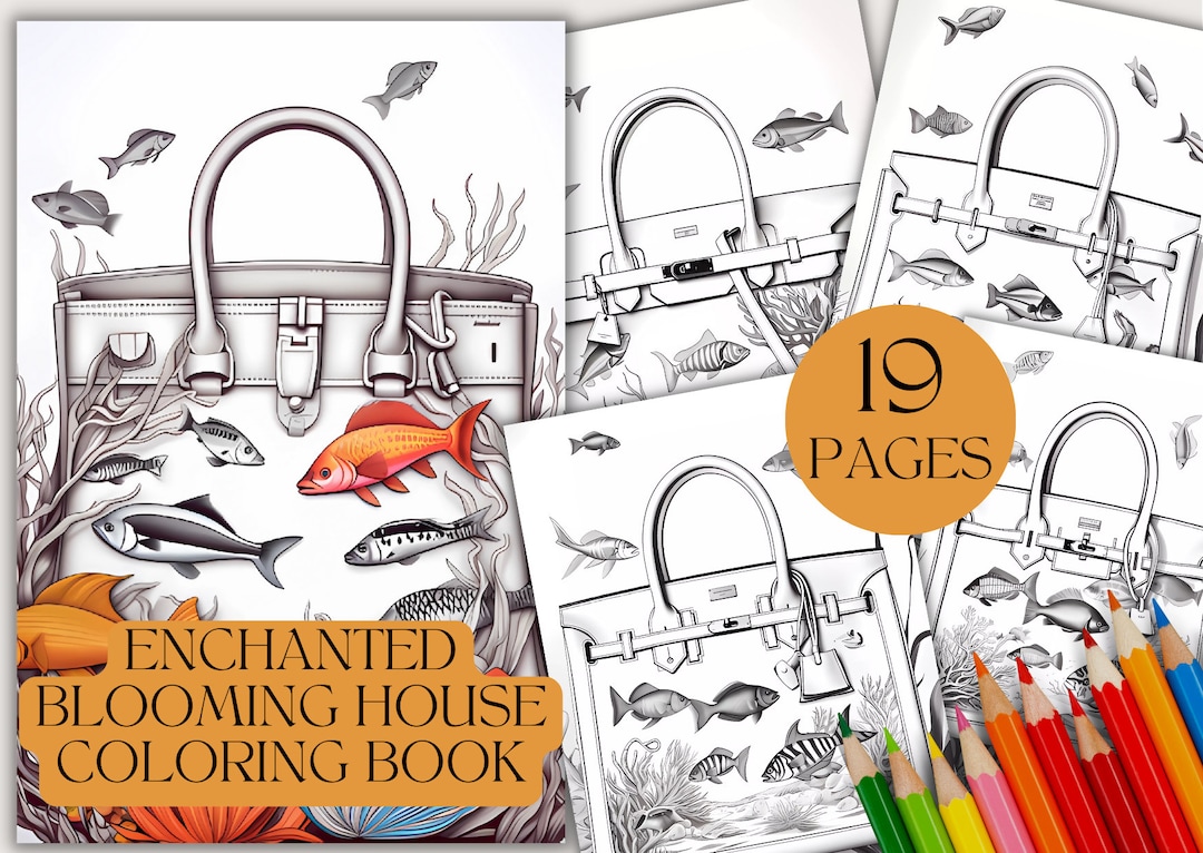 19 Birkin Bag Colouring Book Activity Colouring Book Art for Adults ...