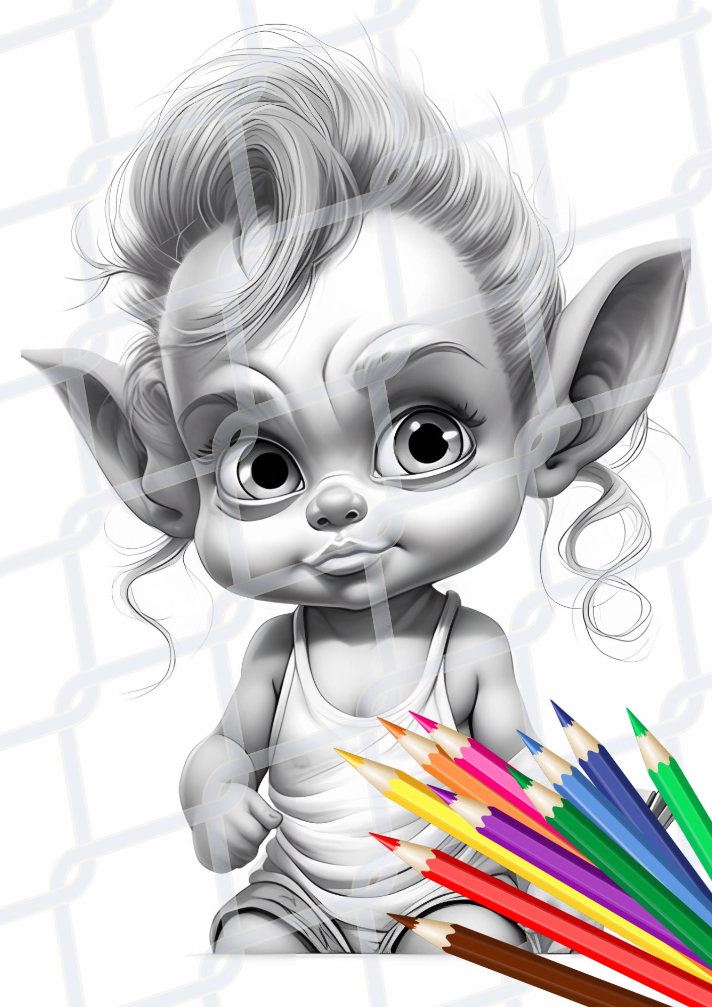 20 Adorable Orc Colouring Book Grayscale Colouring Pages Art Activity ...