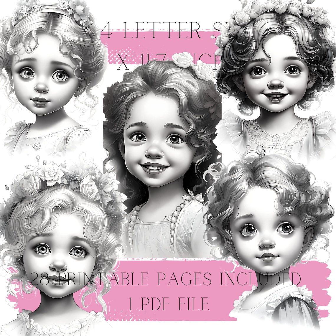 28 Little Lady Colouring Pages Colouring Book Colouring Art Activity ...