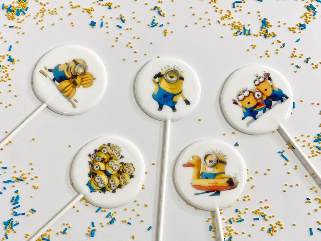 Minion Lollipops Handmade Hard Candy - Etsy