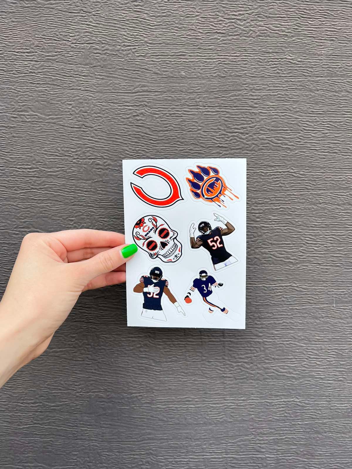 30 Pcs Chicago Bears Sticker Pack - Etsy