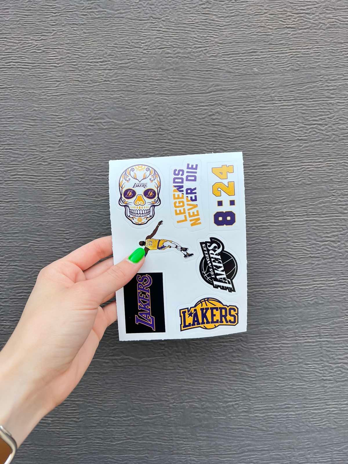 33 Pcs Los Angeles Lakers Sticker Pack - Etsy