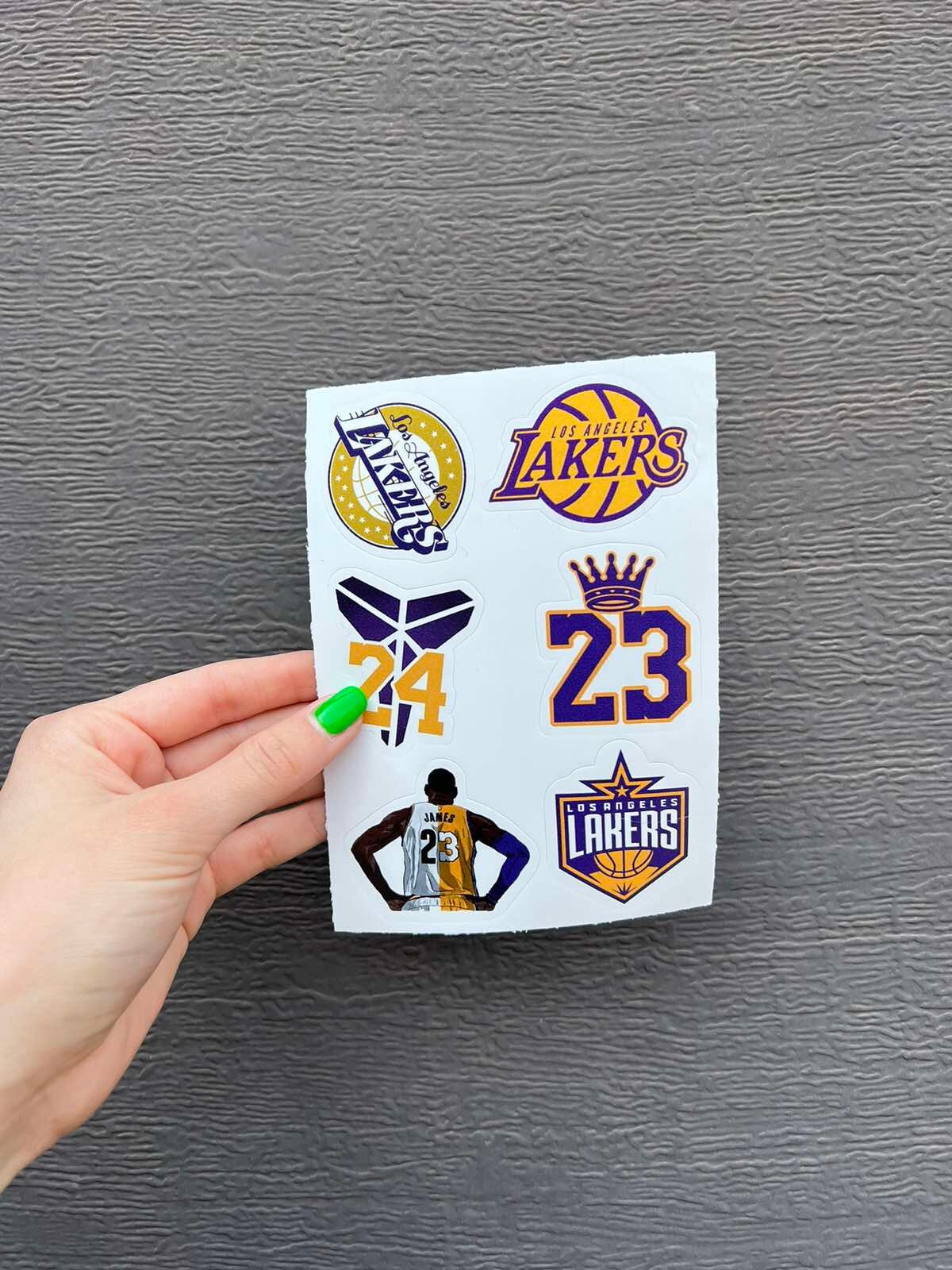 33 Pcs Los Angeles Lakers Sticker Pack - Etsy