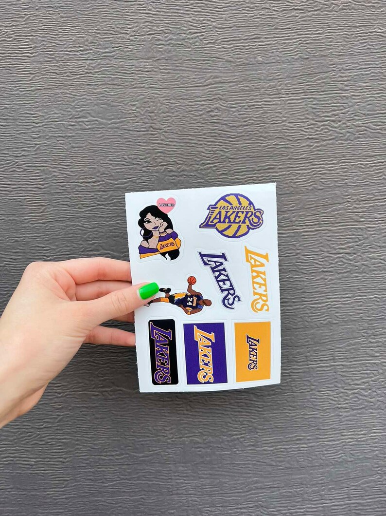 33 Pcs Los Angeles Lakers Sticker Pack - Etsy