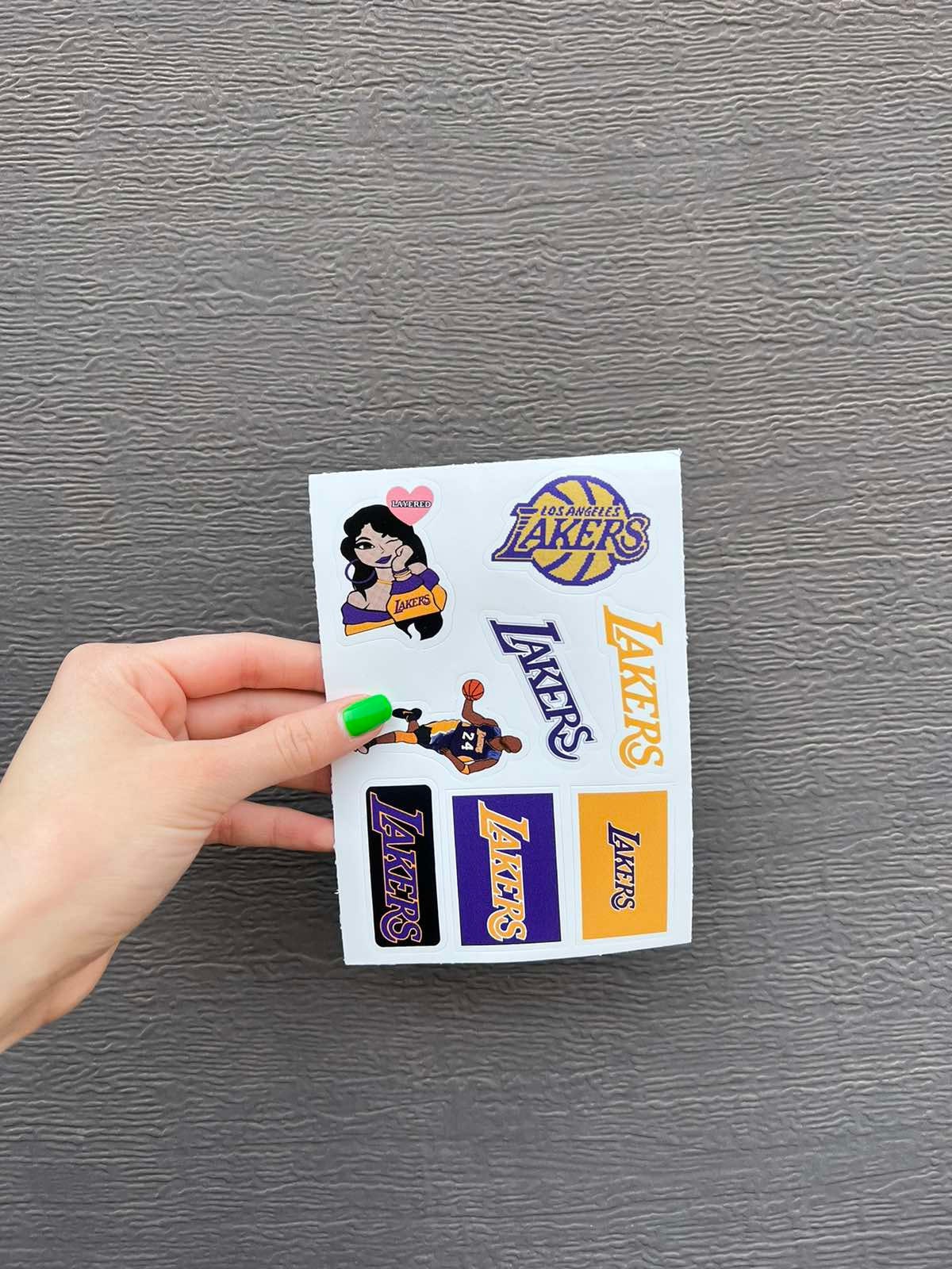 33 Pcs Los Angeles Lakers Sticker Pack - Etsy