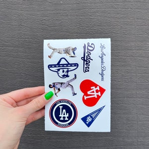 50 Pcs Los Angeles Dodgers Sticker Pack - Etsy