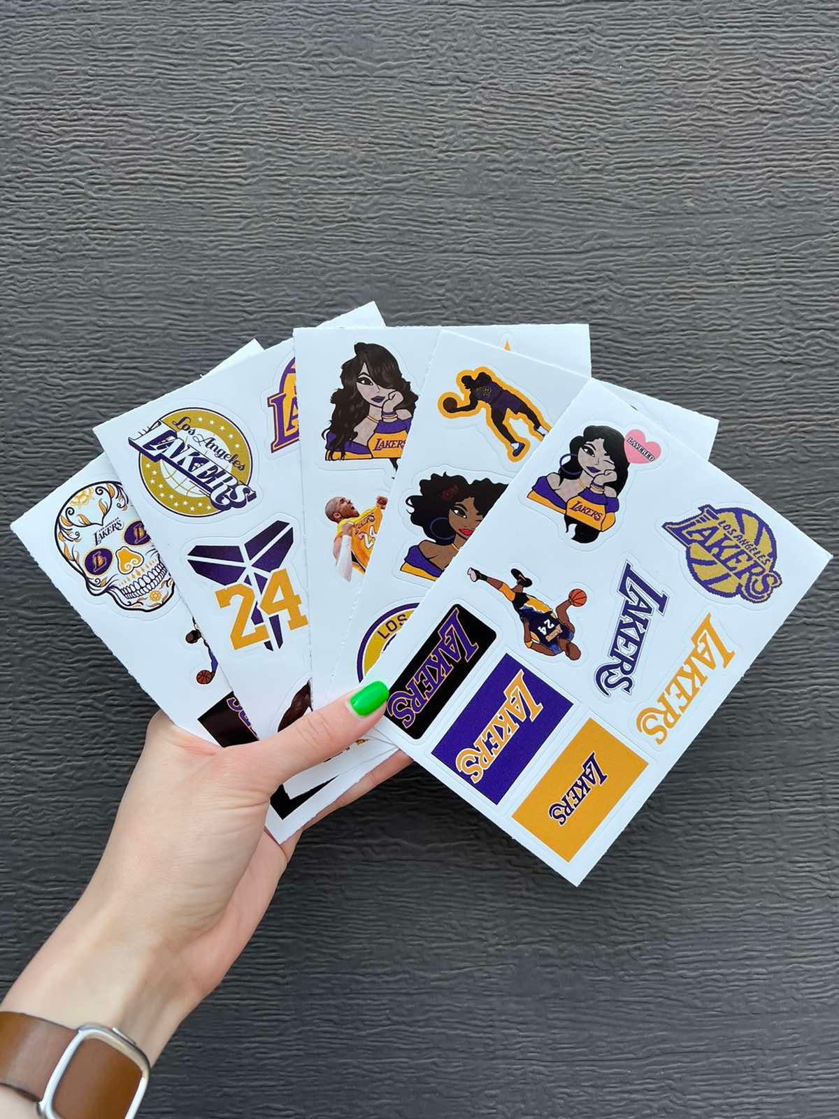 33 Pcs Los Angeles Lakers Sticker Pack - Etsy