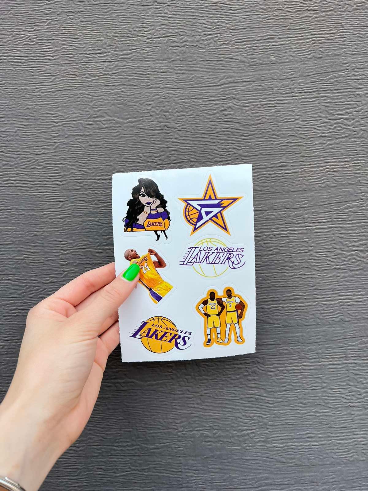 33 Pcs Los Angeles Lakers Sticker Pack - Etsy