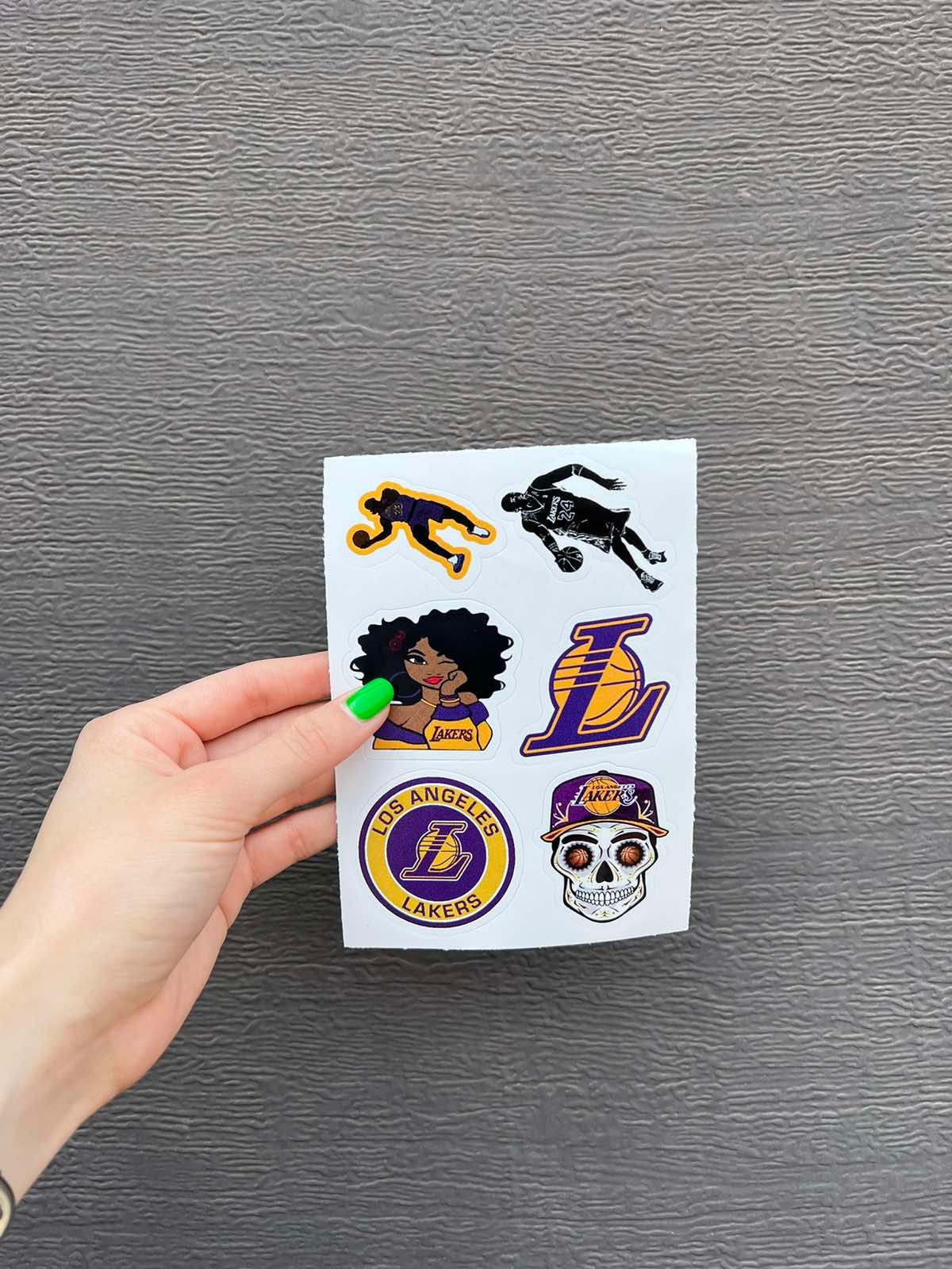 33 Pcs Los Angeles Lakers Sticker Pack - Etsy