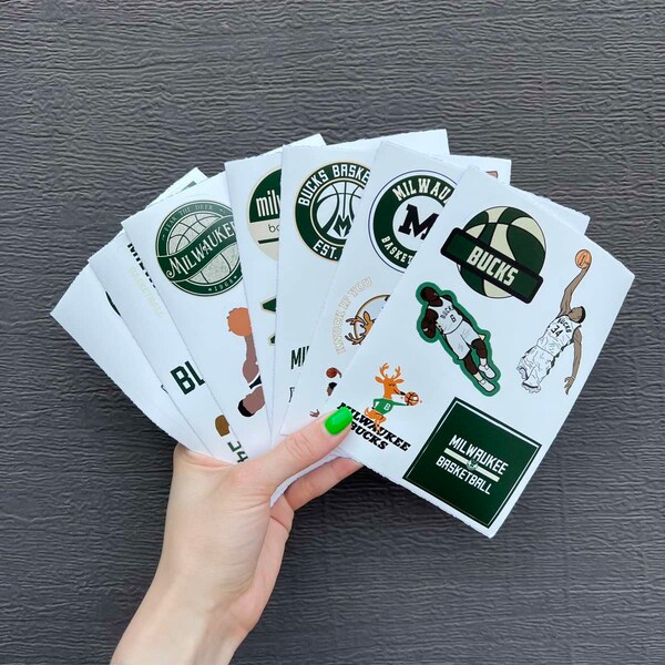 Milwaukee Bucks Stickers - Etsy