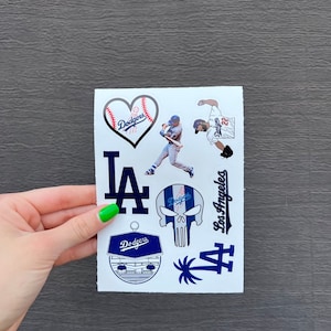 50 Pcs Los Angeles Dodgers Sticker Pack - Etsy