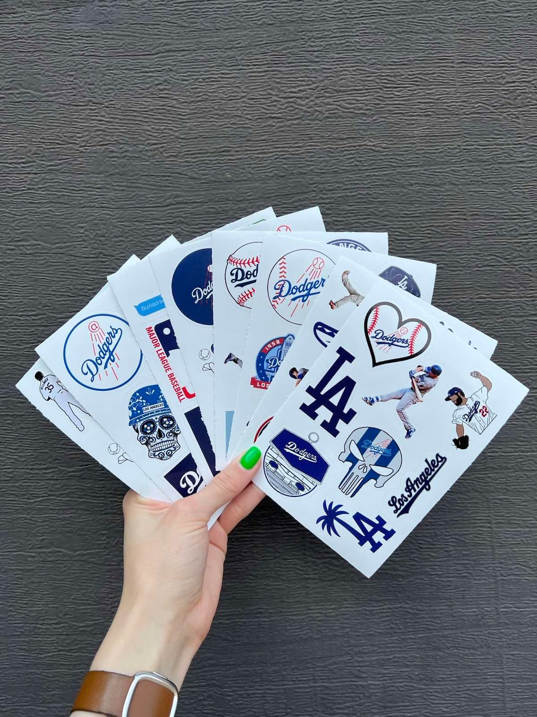 50 Pcs Los Angeles Dodgers Sticker Pack - Etsy
