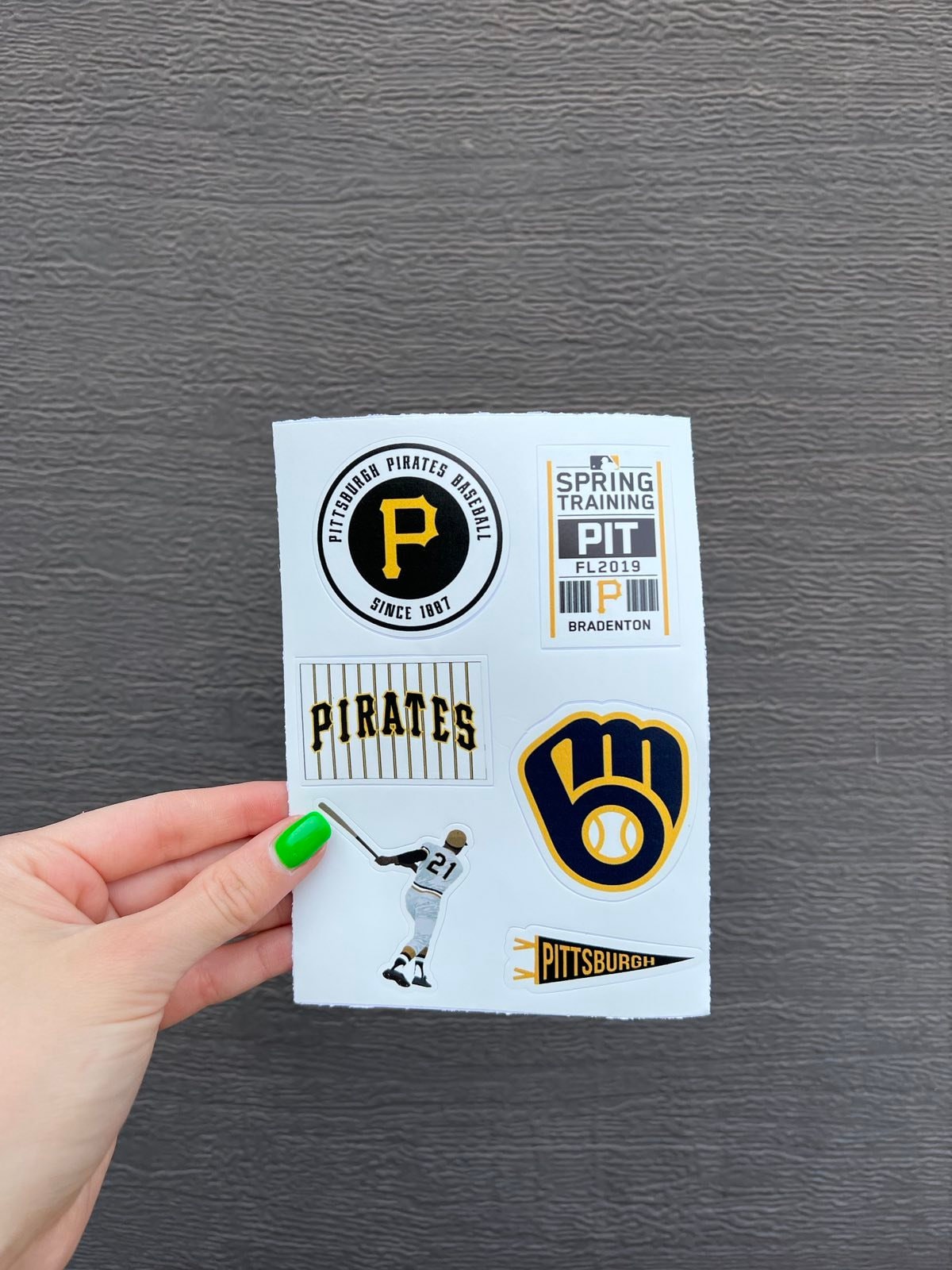 24 Pcs Pittsburgh Pirates Sticker Pack - Etsy