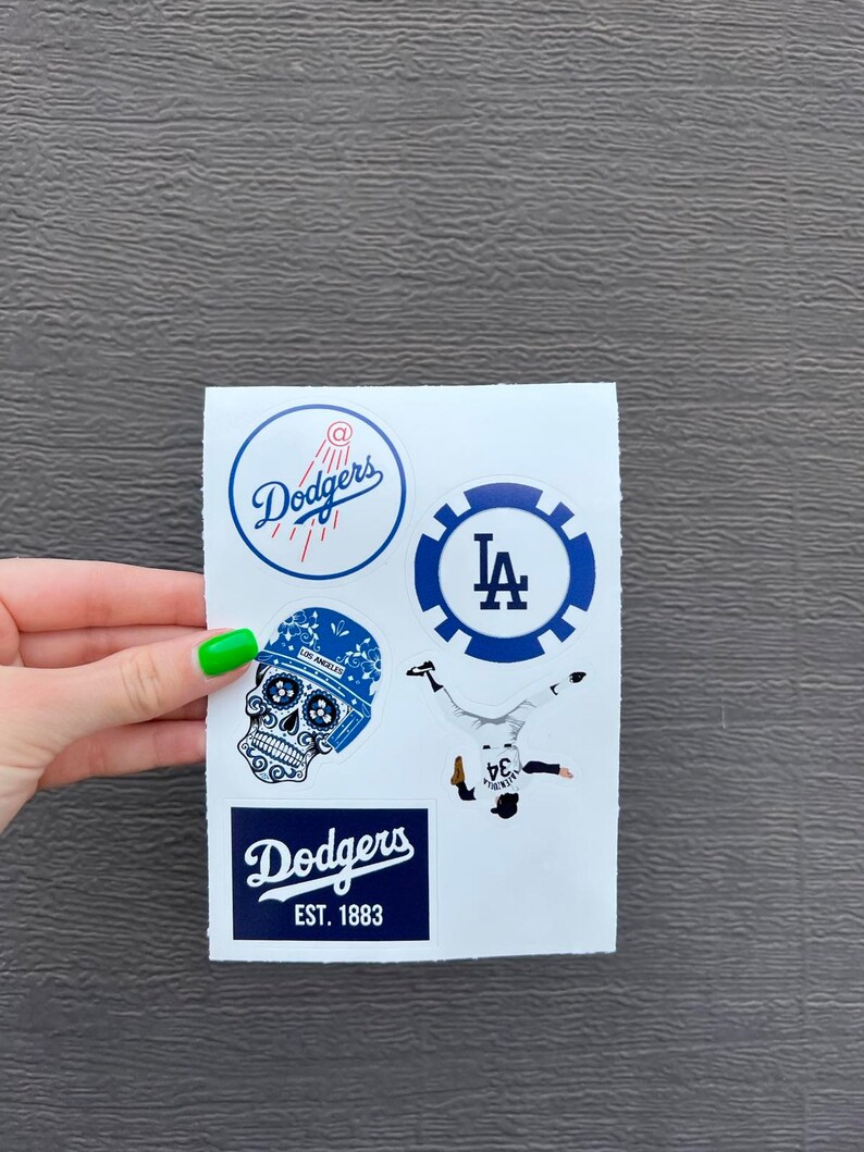 50 Pcs Los Angeles Dodgers Sticker Pack - Etsy
