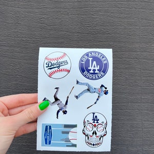 50 Pcs Los Angeles Dodgers Sticker Pack - Etsy