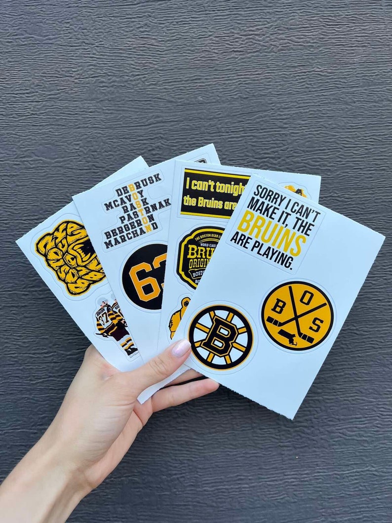 30 Pcs Boston Bruins Sticker Pack - Etsy