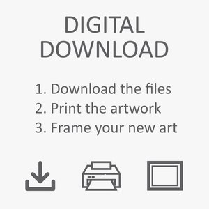 Printable SET Majestic Ascent Oil Painting Black and White Wall Art SET ...