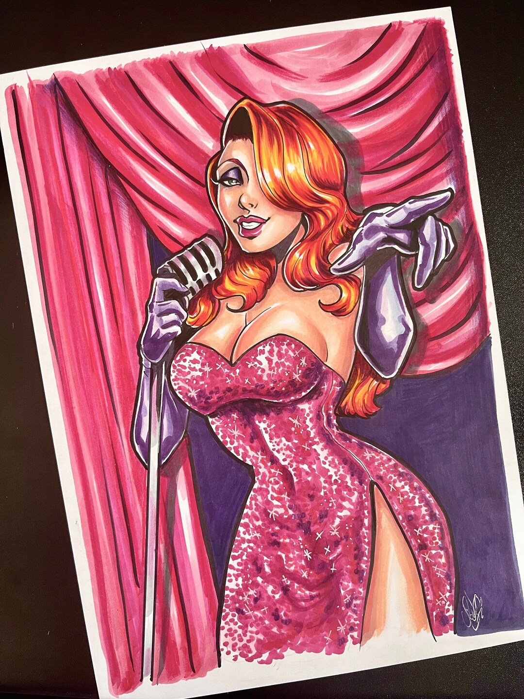 Jessica Rabbit Original Illustration - Etsy