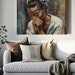 Knell in Prayer. Oil Style Painting, Black Woman, Faith, Spirituality ...