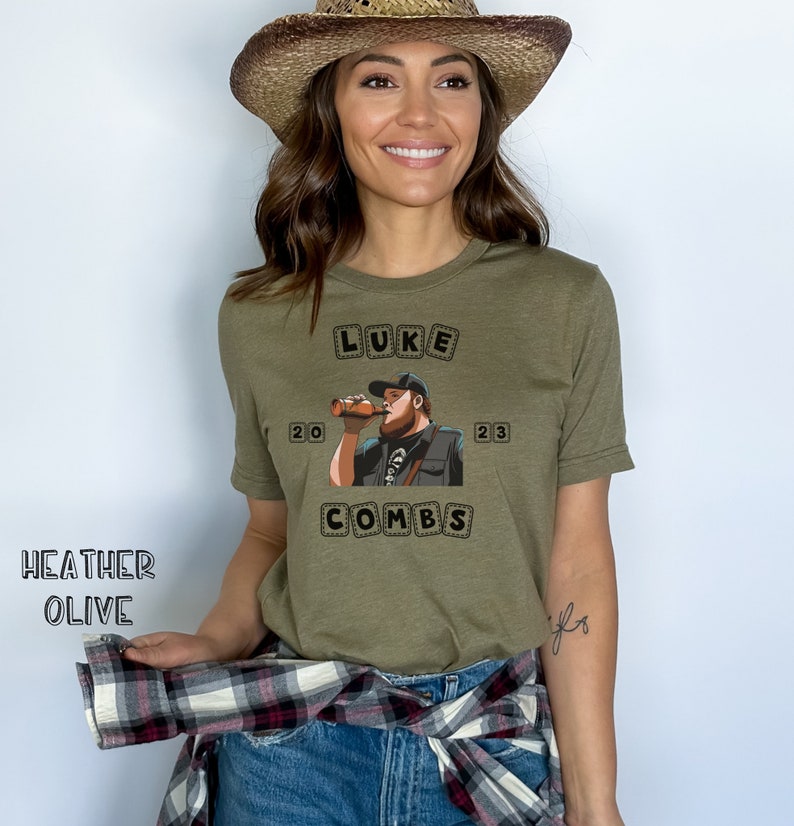 Vintage Country Western Concert Luke Combs Music Tour Merch T Shirt for ...