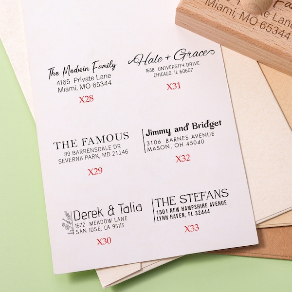 Custom Address Stamp - Etsy