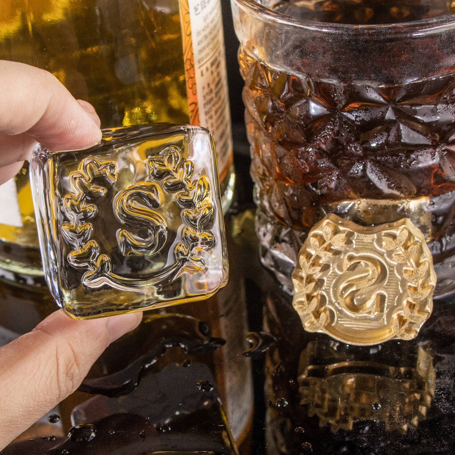 Business Logo Ice Cube Stamp, Stamp for Bar, Ice Stamp for Him, Ice ...