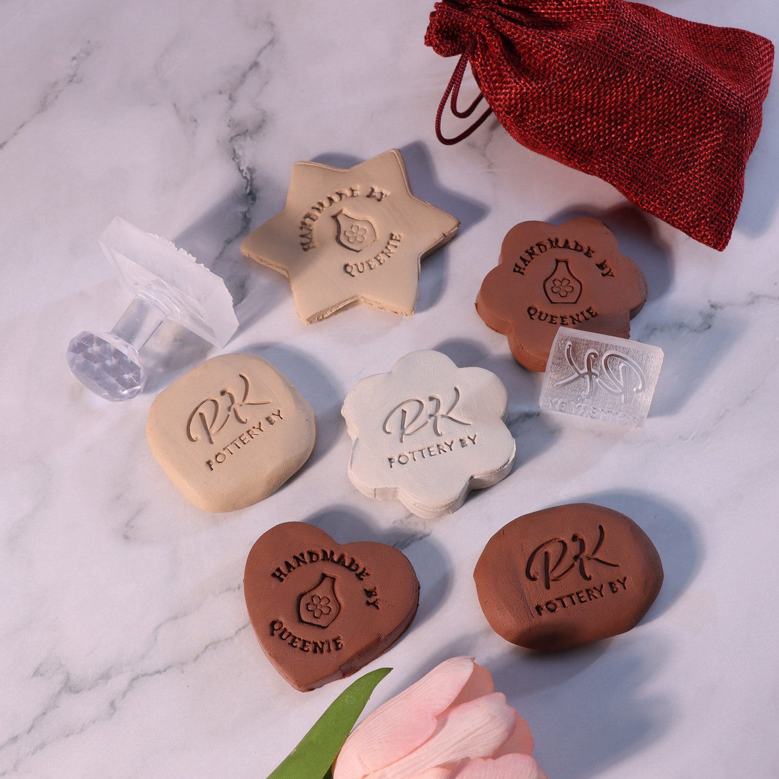 Pottery Signature Stamp, Custom Pottery Stamp, Personalized Clay Stamp ...