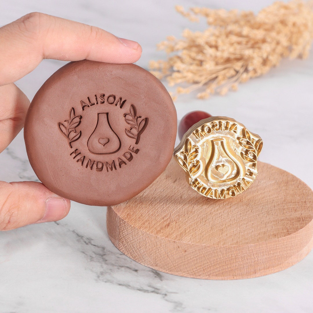 Clay Stamp for Pottery, Custom Pottery Stamp, Stamps for Pottery ...