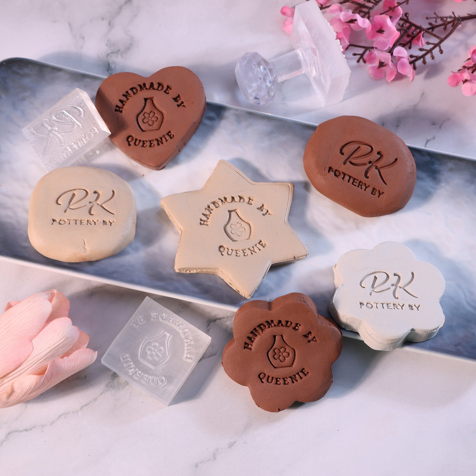 Pottery Signature Stamp, Custom Pottery Stamp, Personalized Clay Stamp ...