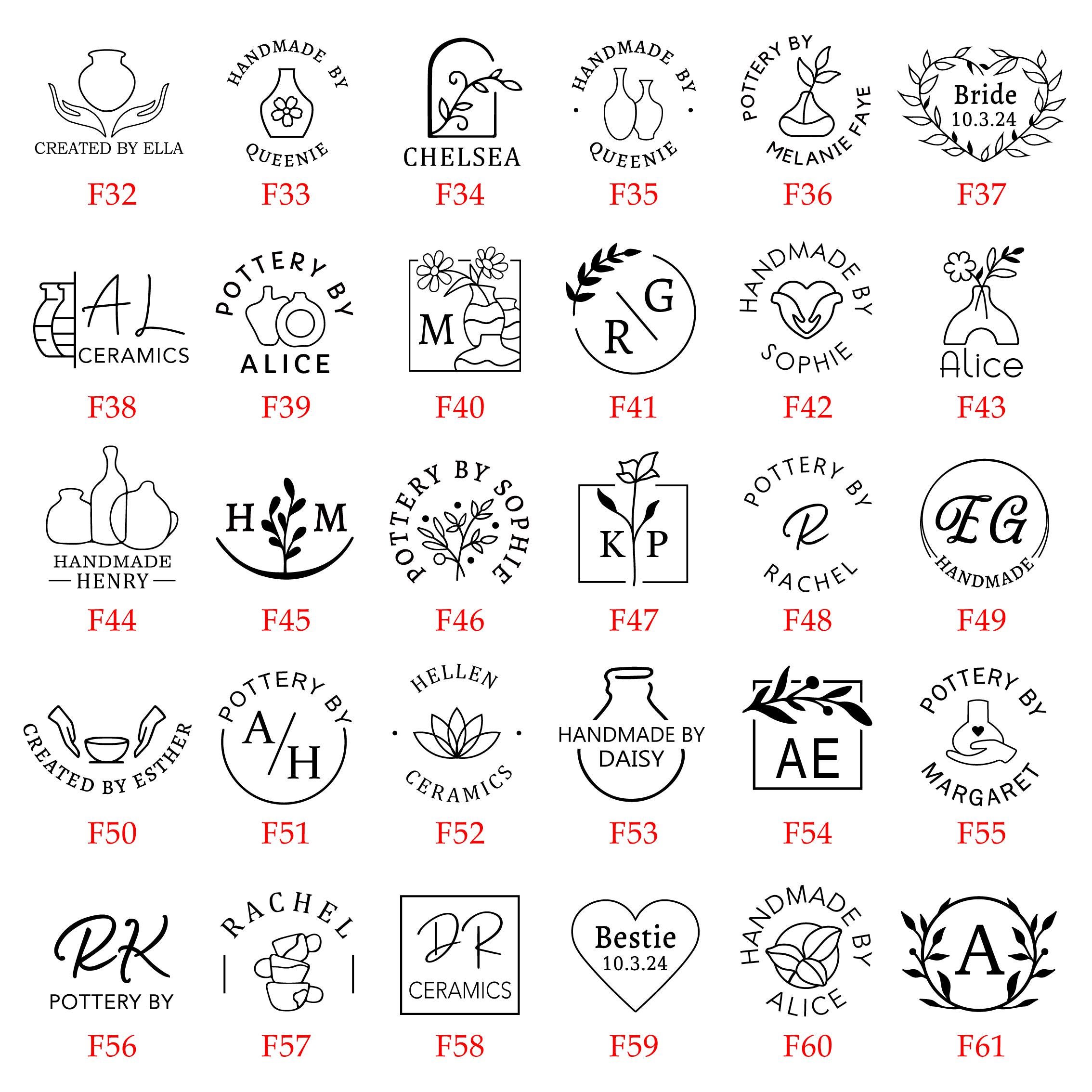 Custom Ceramic Stamp: Personalized Pottery Clay Stamp - Etsy