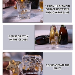 Custom Ice Cube Stamp, Custom Ice Stamp, Personalized Ice Stamp Gift ...