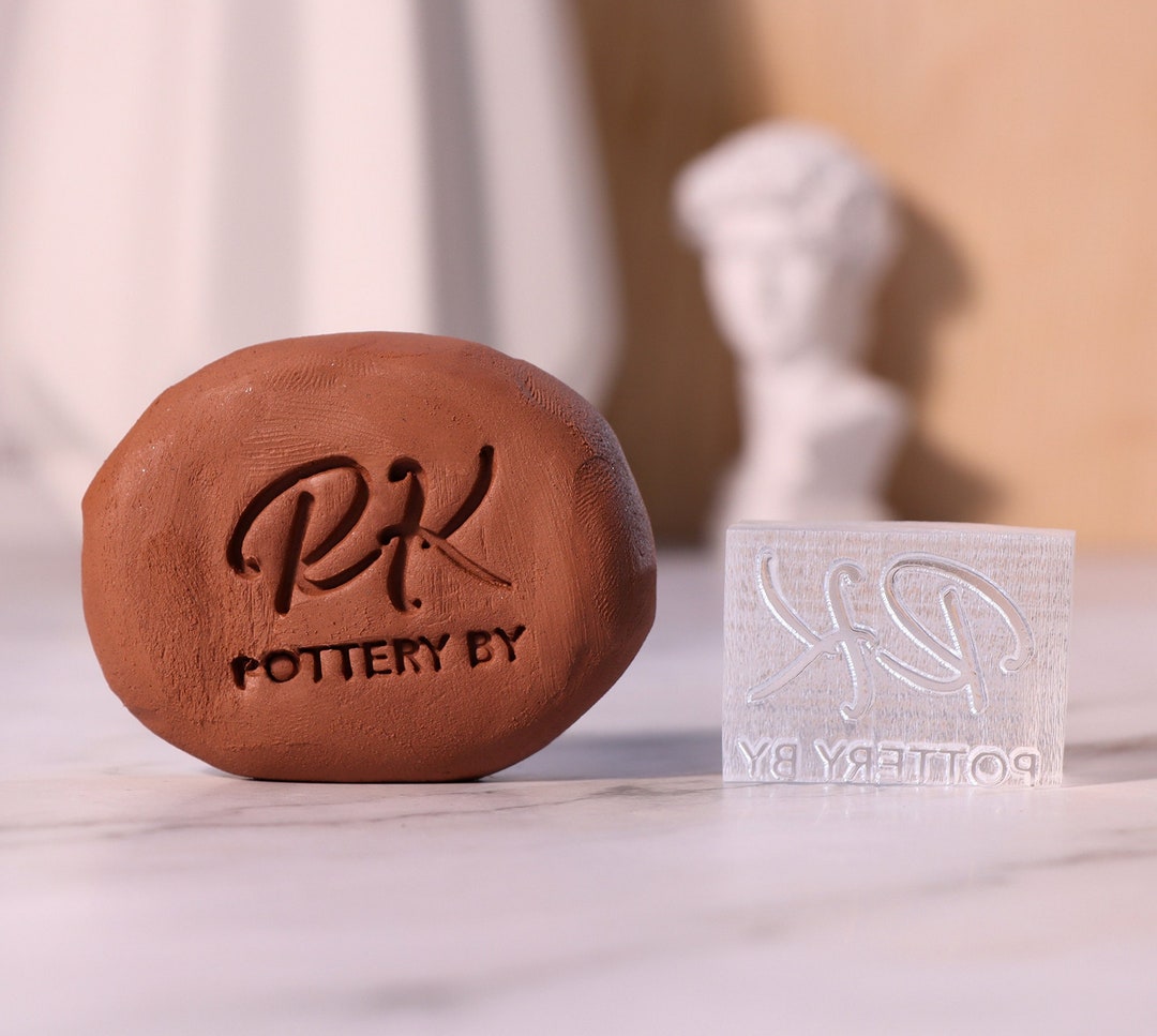 Pottery Signature Stamp, Custom Pottery Stamp, Personalized Clay Stamp ...