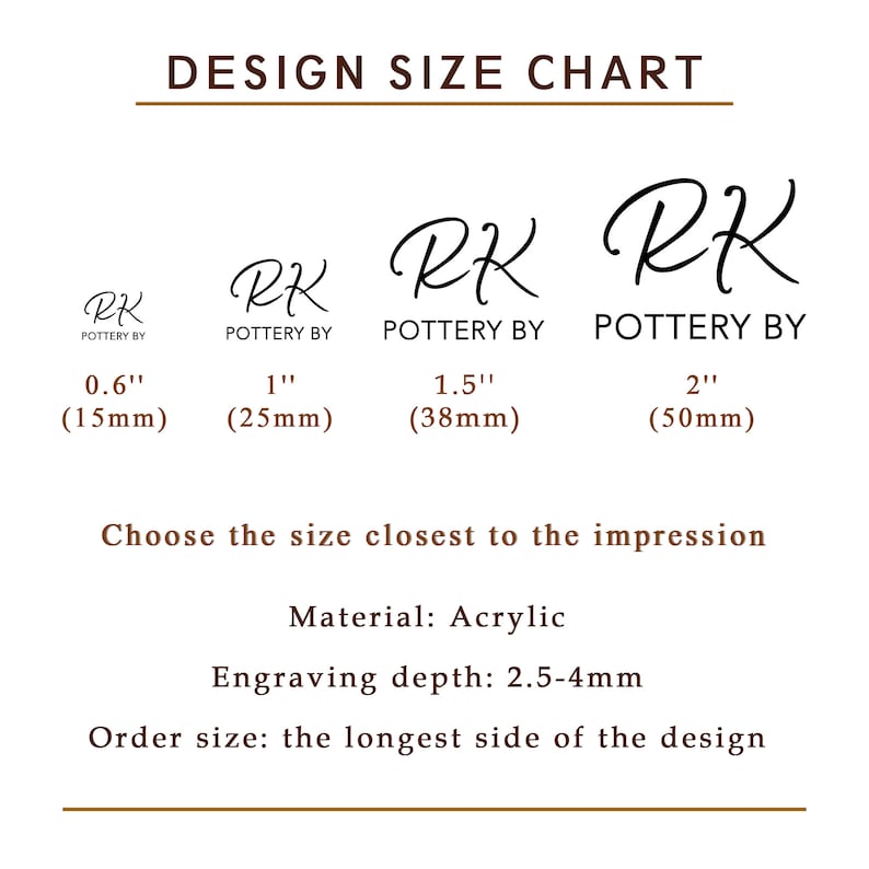 Custom Ceramic Stamp: Personalized Pottery Clay Stamp - Etsy