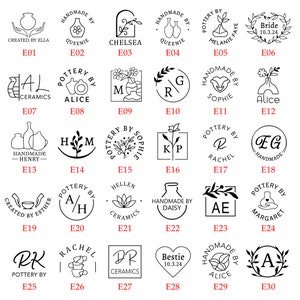 Pottery Signature Stamp, Custom Pottery Stamp, Personalized Clay Stamp ...