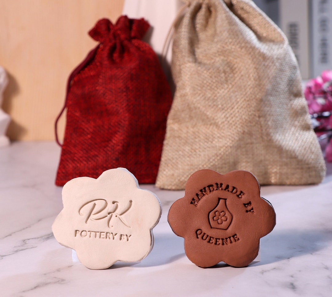 Custom Brass Pottery Stamp: Ceramic Logo, Clay Signature Tools - Etsy