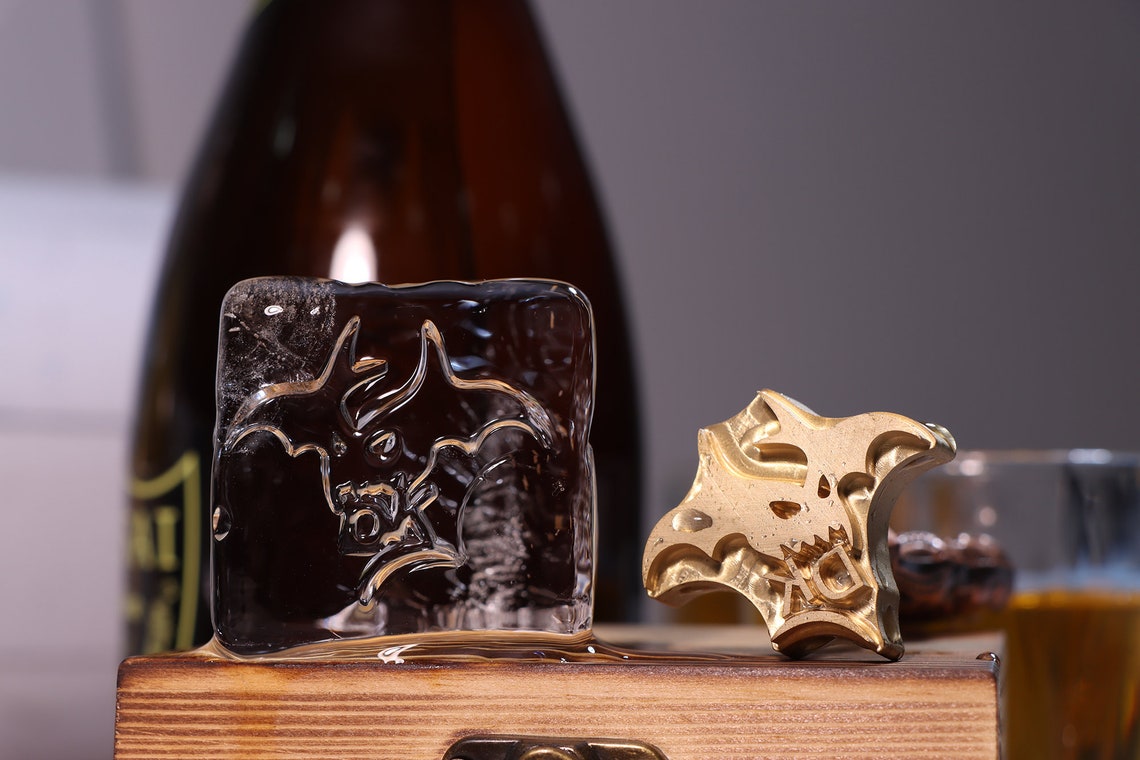 Custom Brass Ice Stamp: Personalized Ice Cube Monogram - Etsy