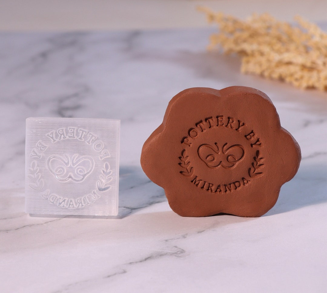 Personalized Butterfly Clay Stamp, Custom Stamp for Clay, Custom ...