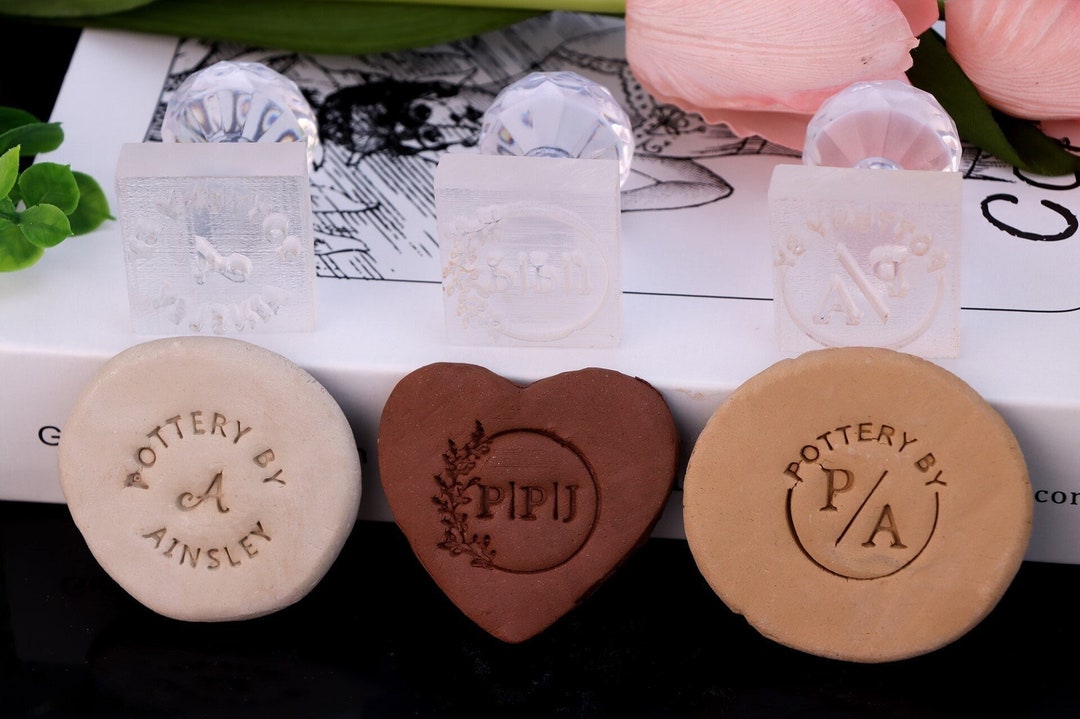 Custom Clay Stamp, Ceramic Signature Stamp Logo, Gift for Potters ...