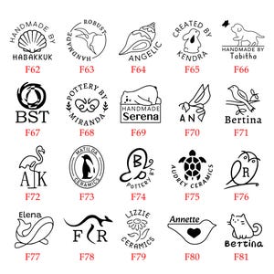 Custom Ceramic Stamp: Personalized Pottery Clay Stamp - Etsy