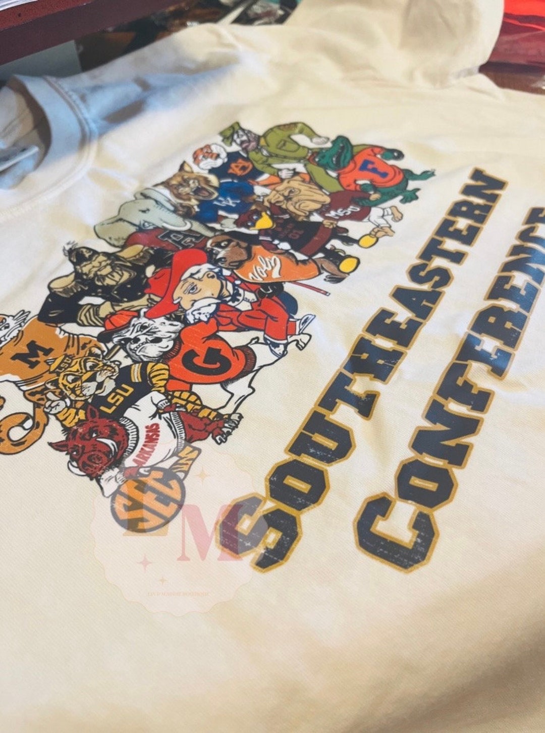 SEC Mascot College Football Graphic Tee, Sec Football Graphic Tee, SEC ...