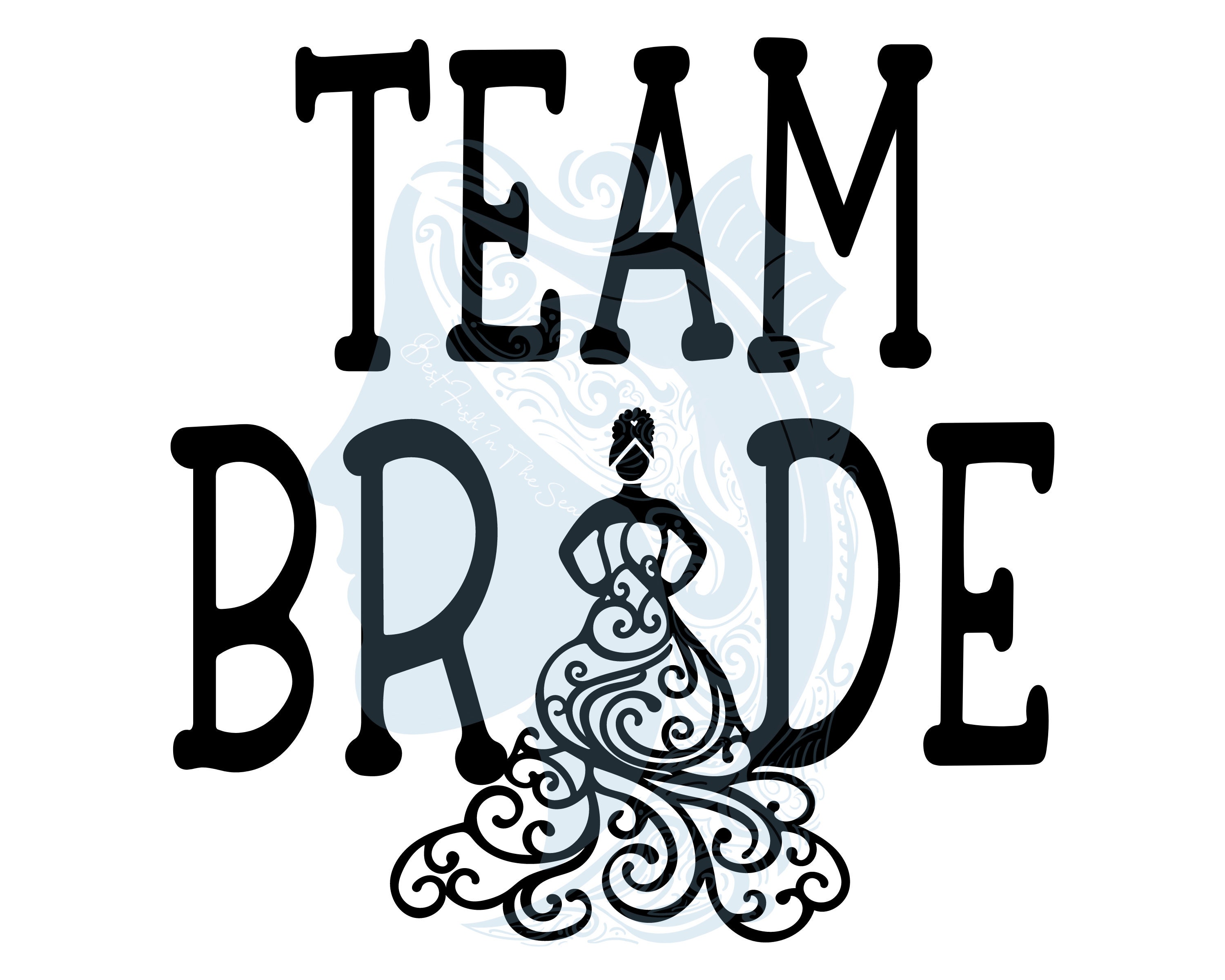 Team Bride Svg, Wedding Dress Svg, Bachelorette Svg, Bridal Party Svg ...